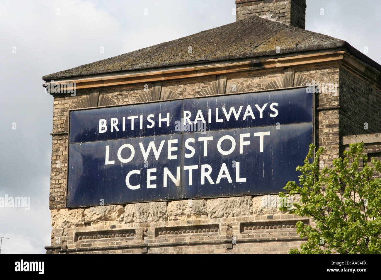 british railways lowestoft central sign norfolk england uk gb Stock ...