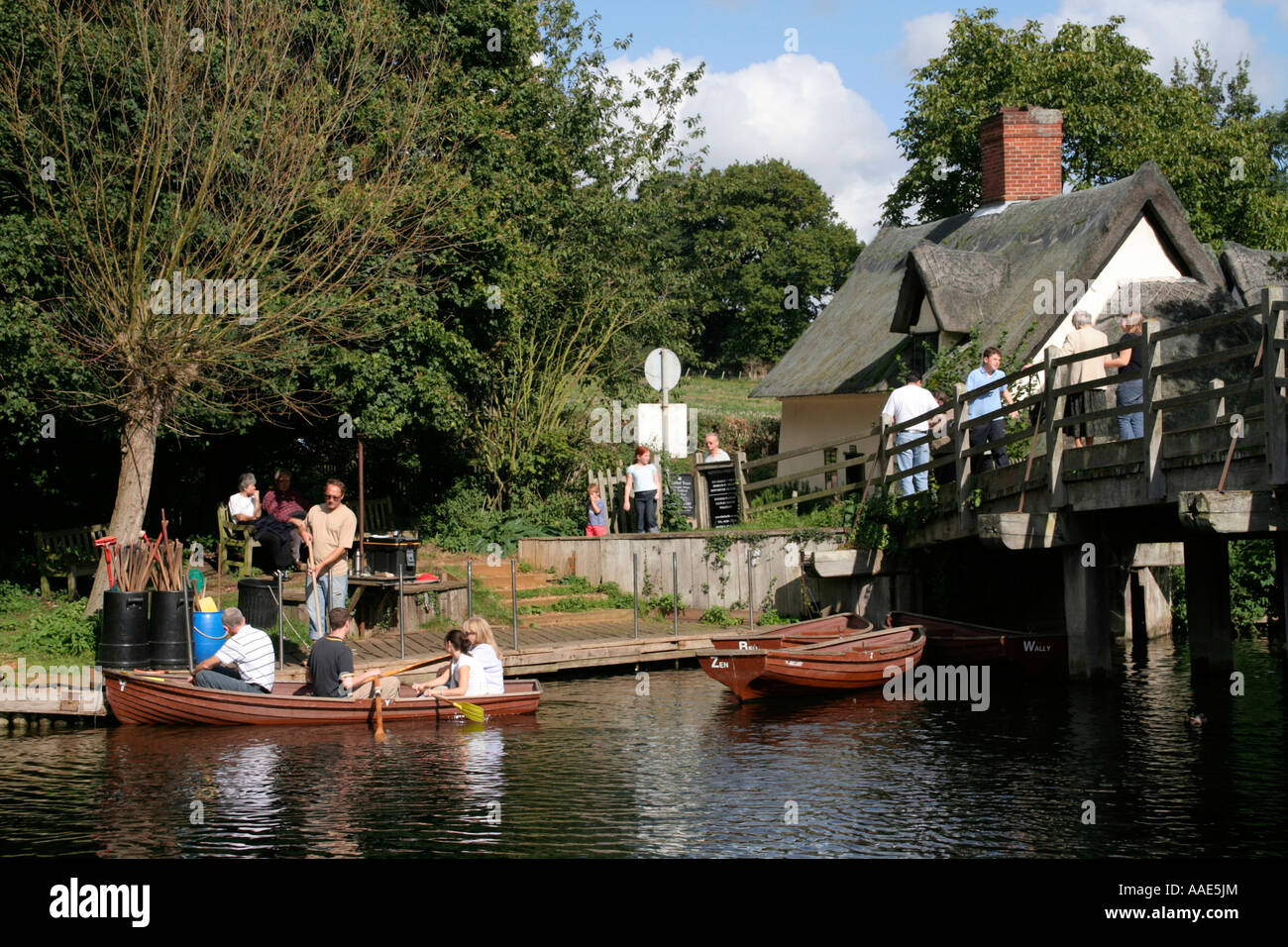 Bridge Cottage is a 16th-century thatched cottage in Flatford, East ...