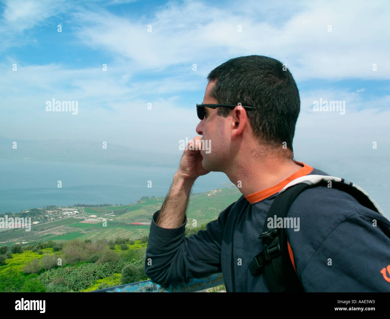 Guy is watching Stock Photo - Alamy