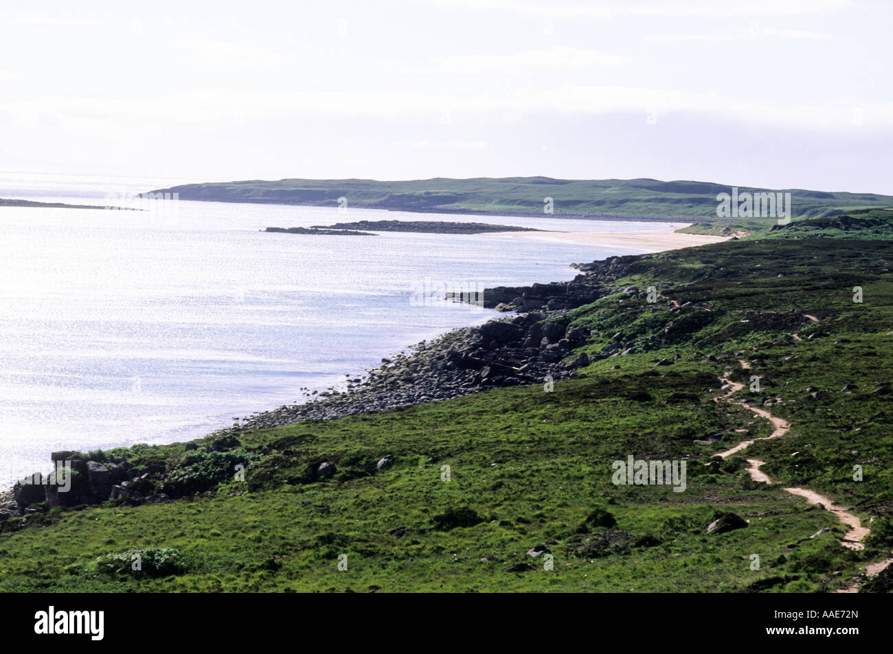 Coastal Path to Red Point, near Gairloch, Wester Ross, west western ...