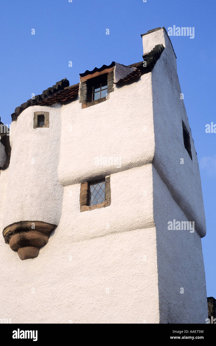 Culross, colour washed houses house, Fife, Scotland, UK, travel ...