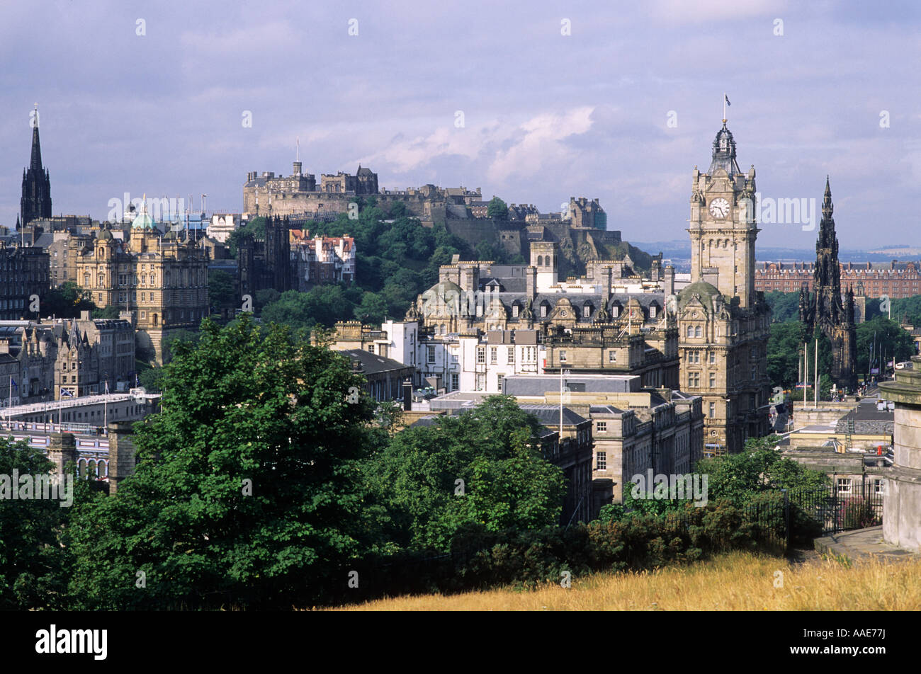 Edinburgh, general view of Old Town, City, Capital, Scotland, UK ...