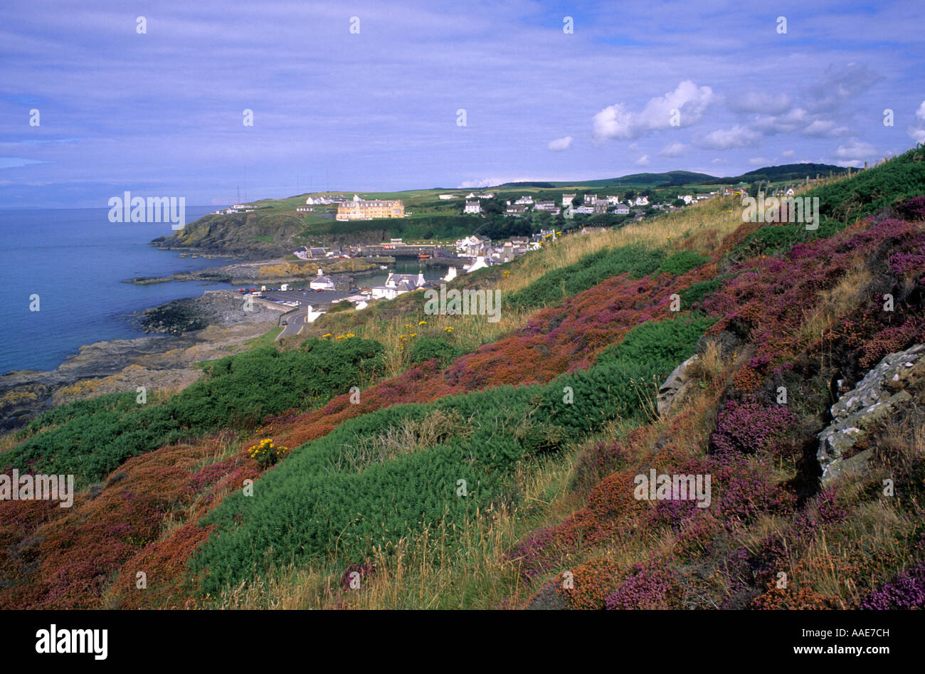 Portpatrick, Dumfries and Galloway, harbour, small port, town, colour ...