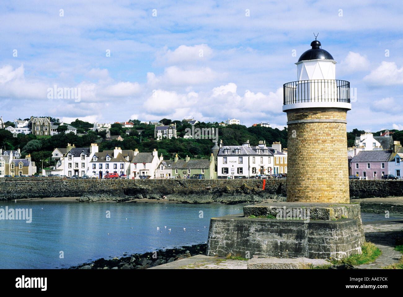 Portpatrick, Dumfries and Galloway, harbour, small port, town, colour ...