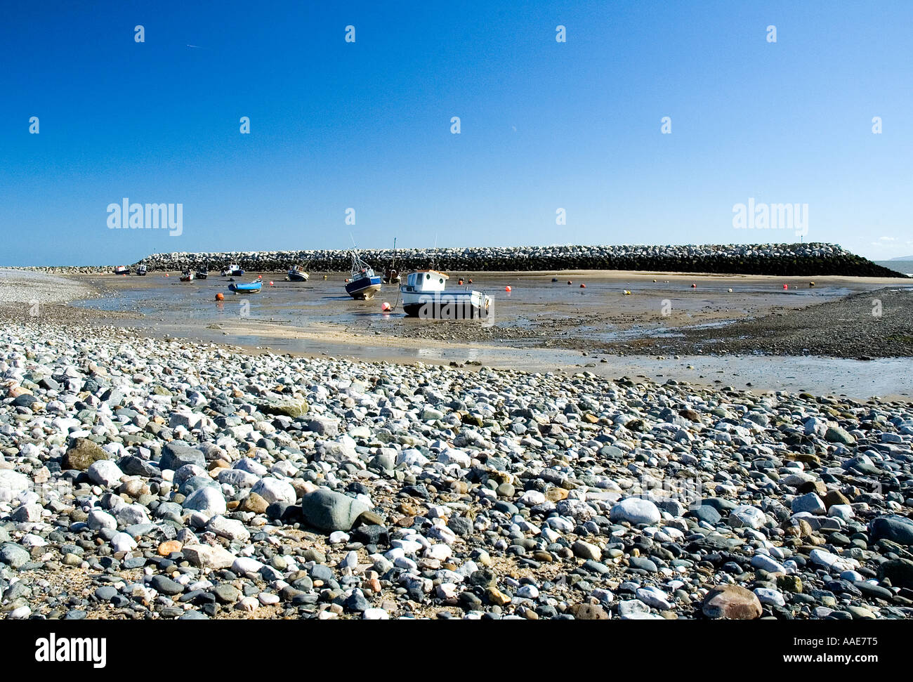 Rhos on sea harbour Stock Photo - Alamy