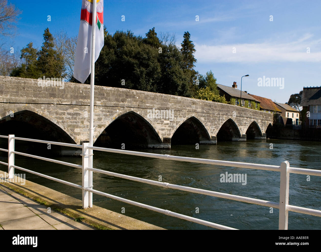 Bridge over river Stock Photo - Alamy