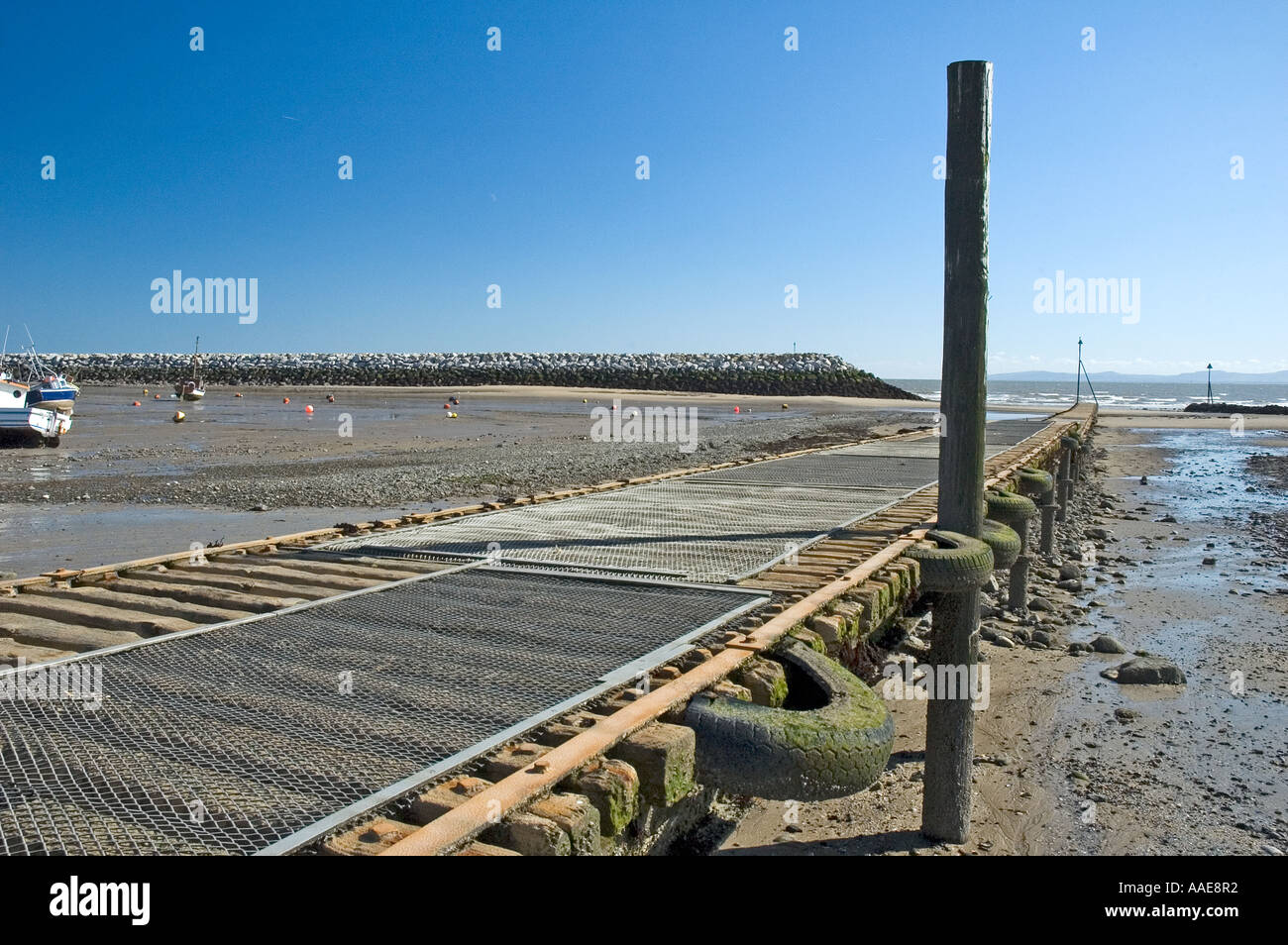 Rhos On Sea harbour Stock Photo - Alamy