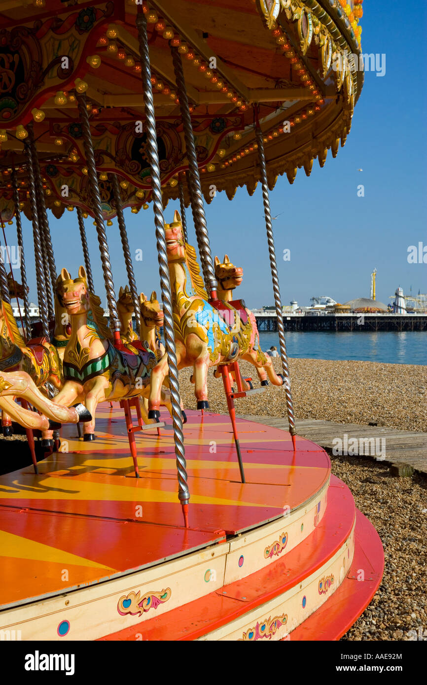 Carousel - Brighton Pier Stock Photo - Alamy