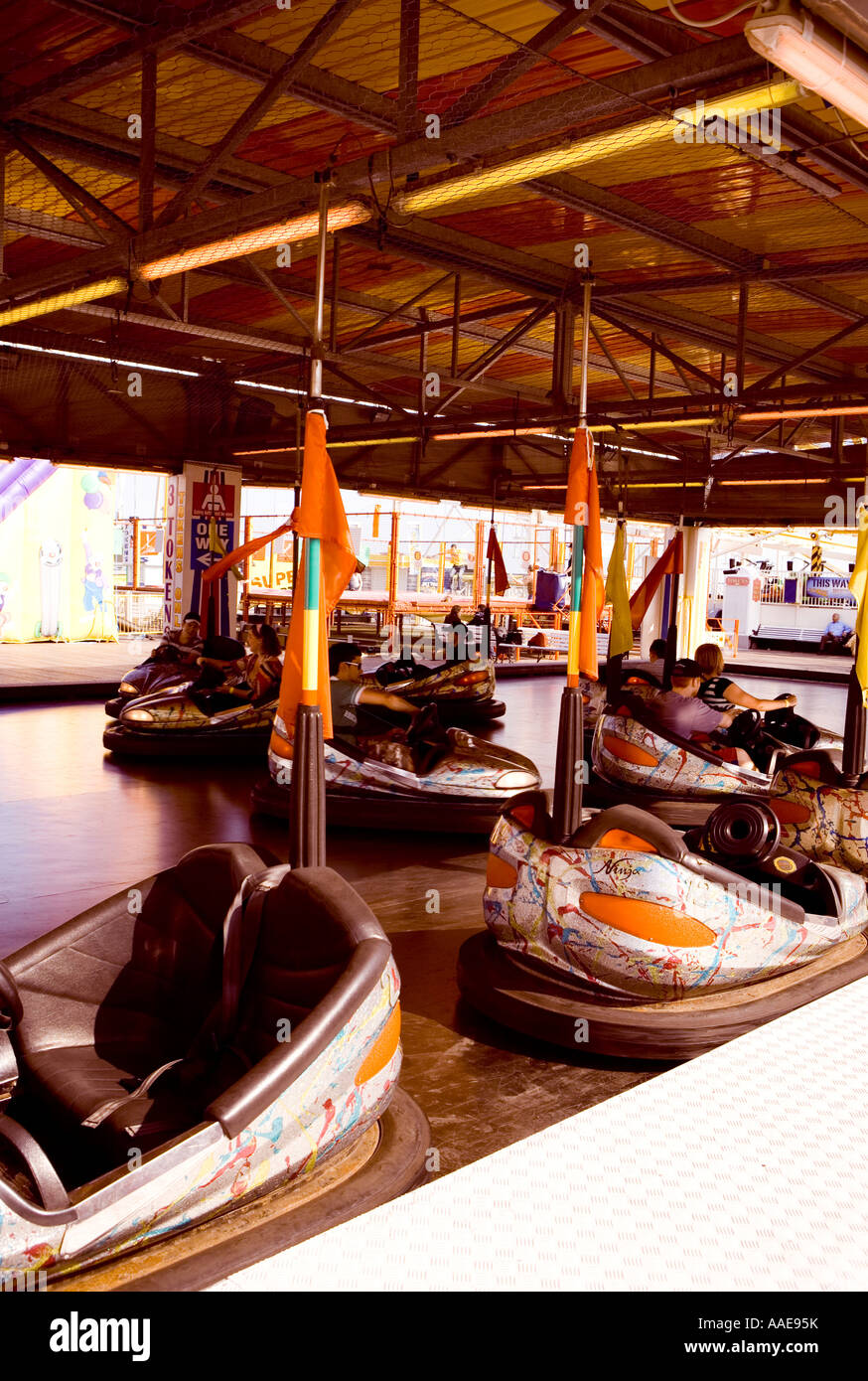 Dodgems at the end of the pier Stock Photo - Alamy