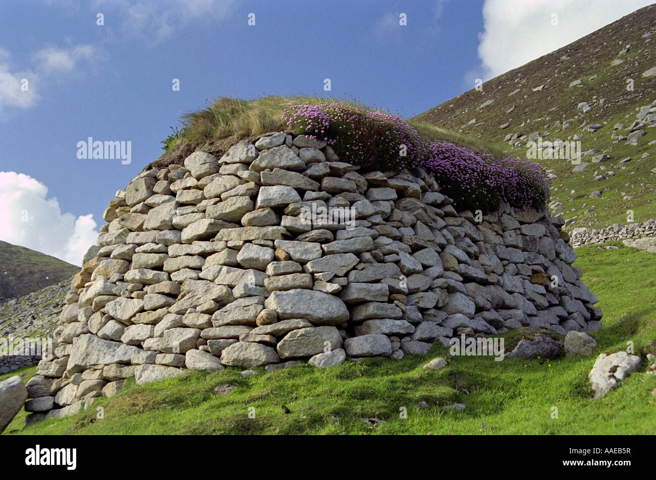 typical cleit stone food store st kilda hirta village bay abandoned ...