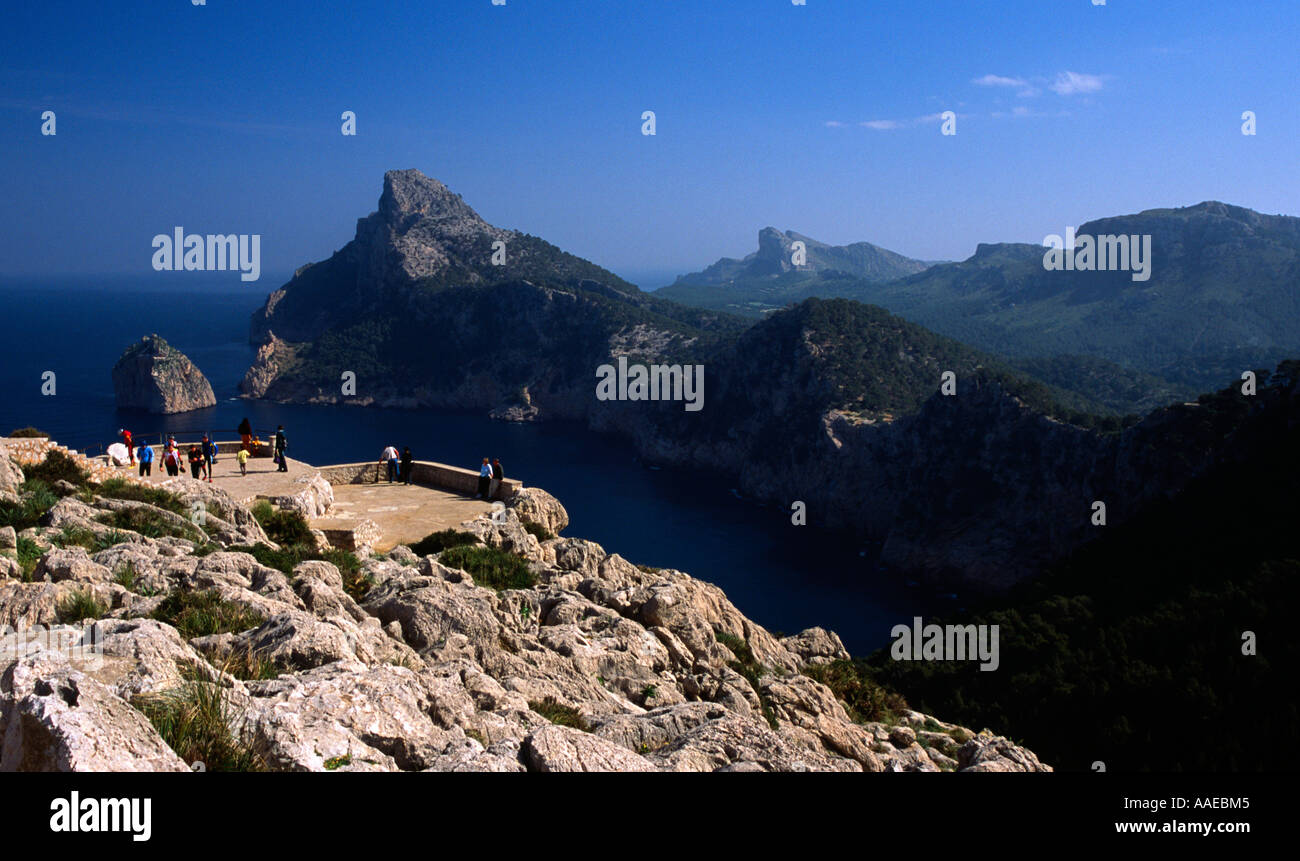 VIEW OF EL COLOMER FROM THE PENINSULA OF FORMENTOR POLLENCA MALLORCA ...