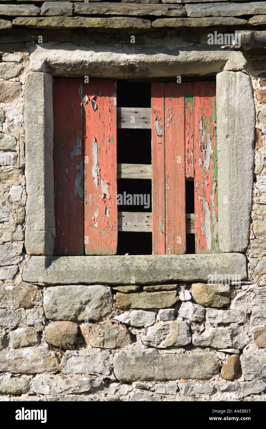 Barn window Yorkshire Dales UK Stock Photo - Alamy
