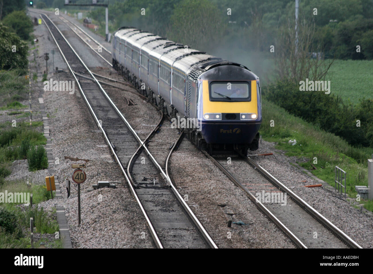 First Great Western High Speed Passenger Train Stock Photo - Alamy
