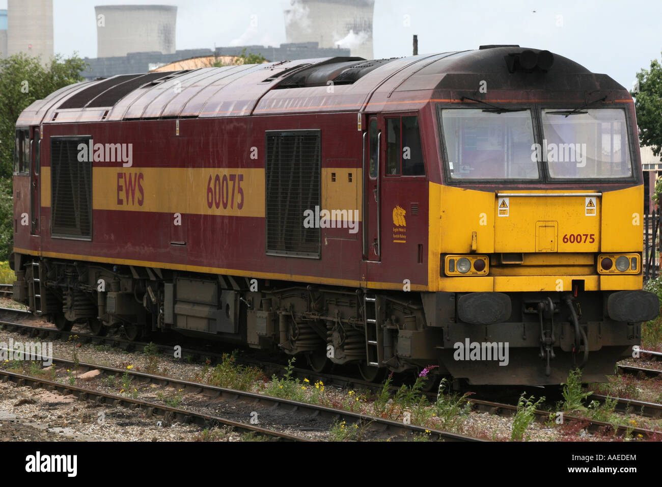 EWS Railway Class 60 Diesel Freight Locomotive at Didcot Station Stock ...