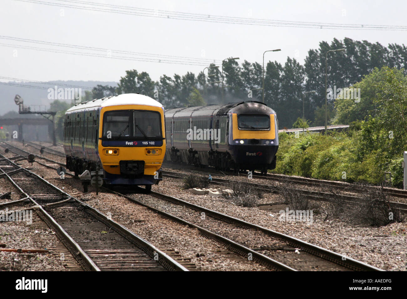Suburban western railway local train hi-res stock photography and ...