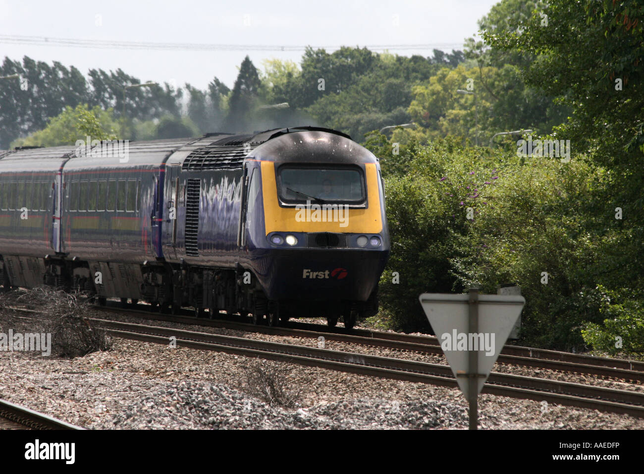 First Great Western High Speed Passenger Train Stock Photo - Alamy