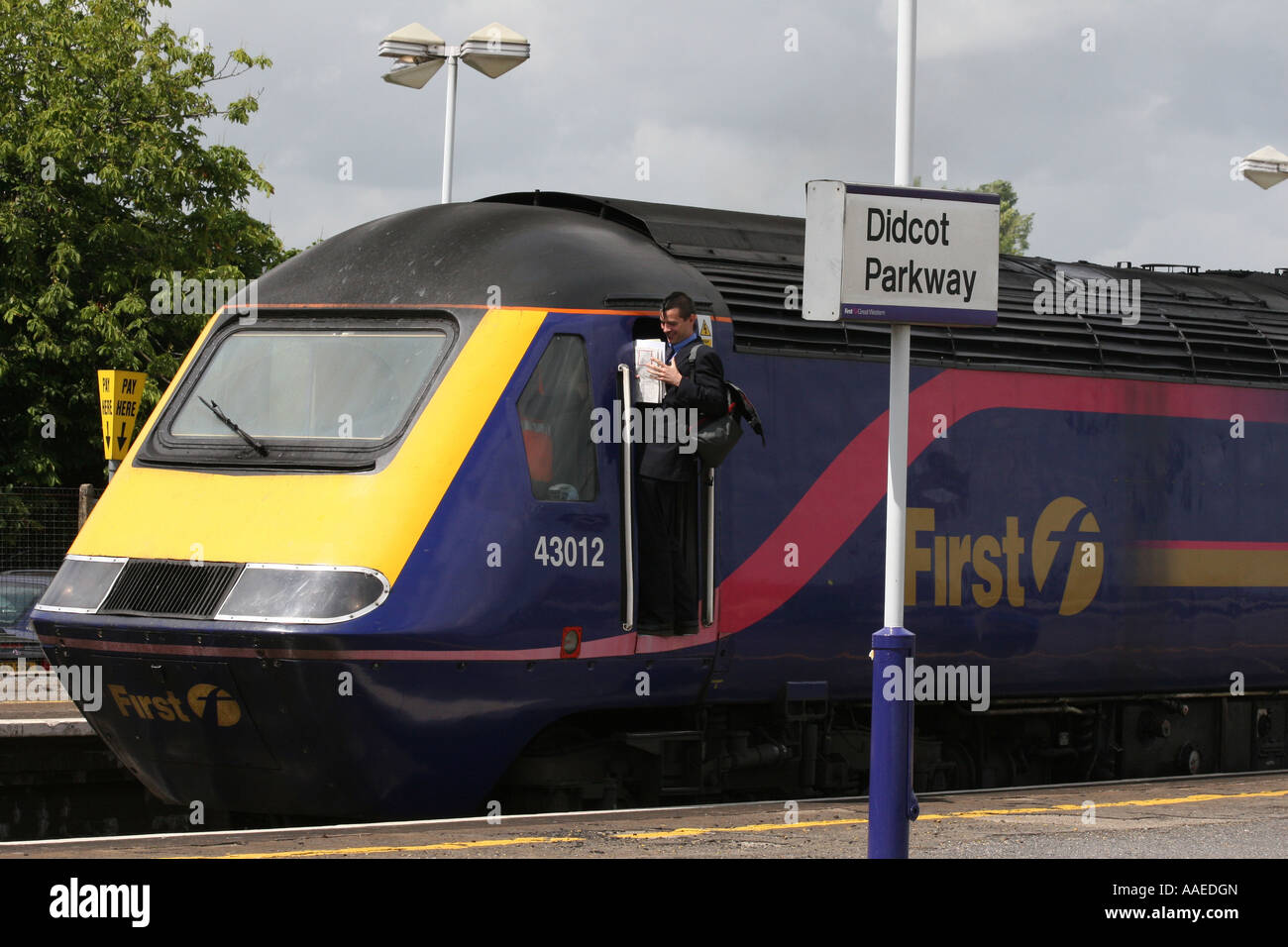 First Great Western High Speed Passenger Train Stock Photo - Alamy