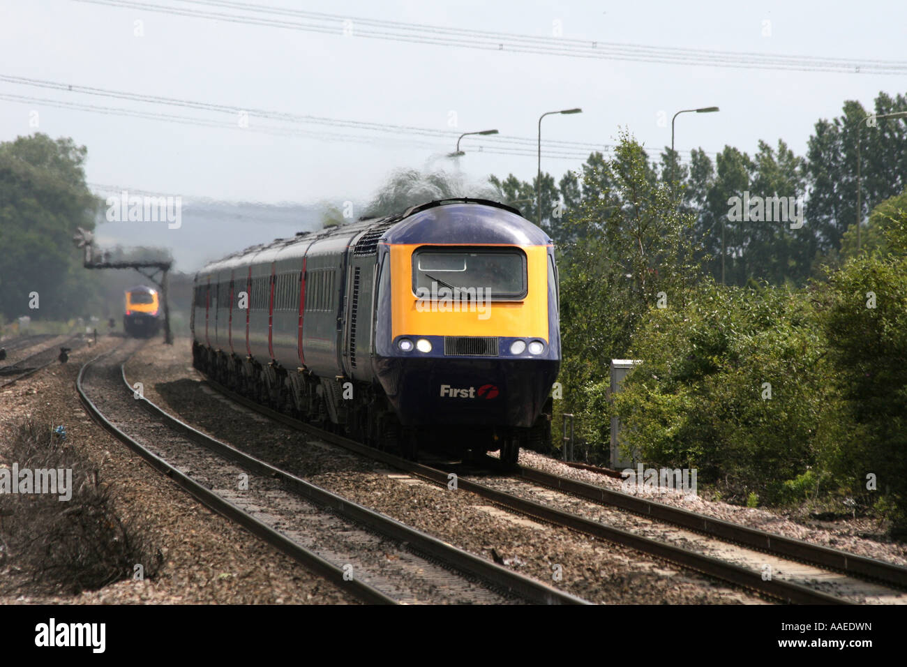 First Great Western High Speed Passenger Train Stock Photo - Alamy