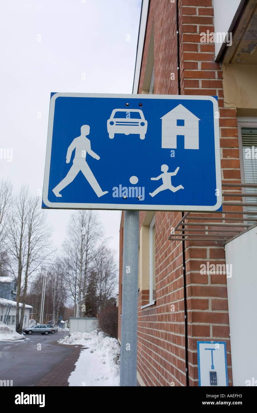 Recidential precinct traffic sign Stock Photo - Alamy