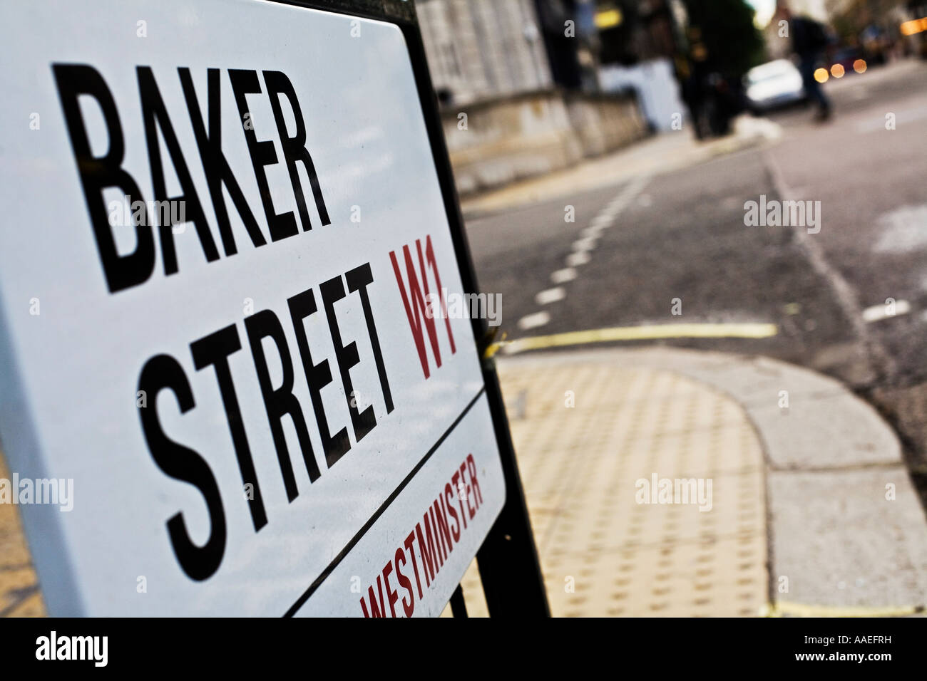 Baker Street road sign Stock Photo - Alamy