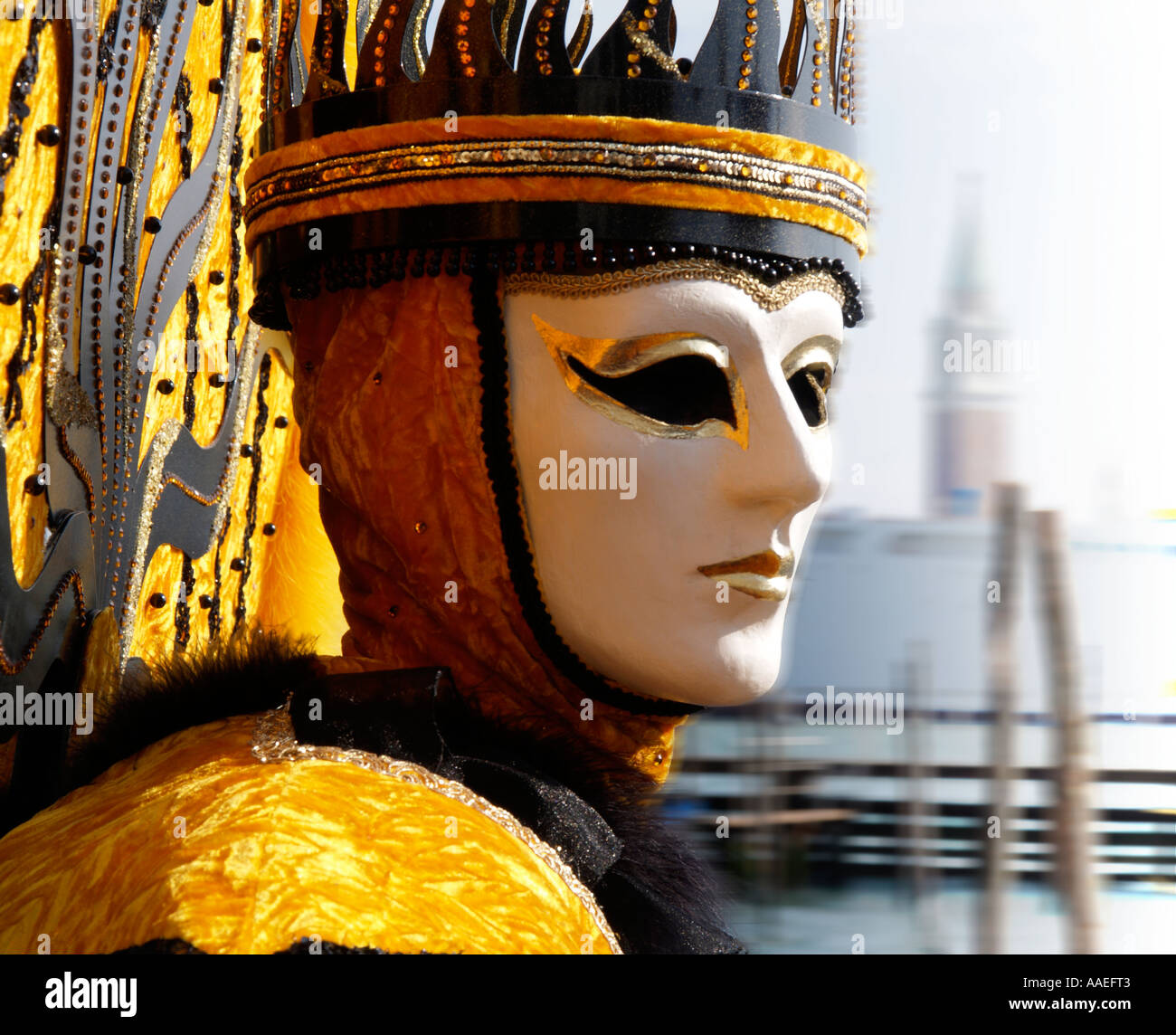 sun costume close up Venice carnival Stock Photo - Alamy