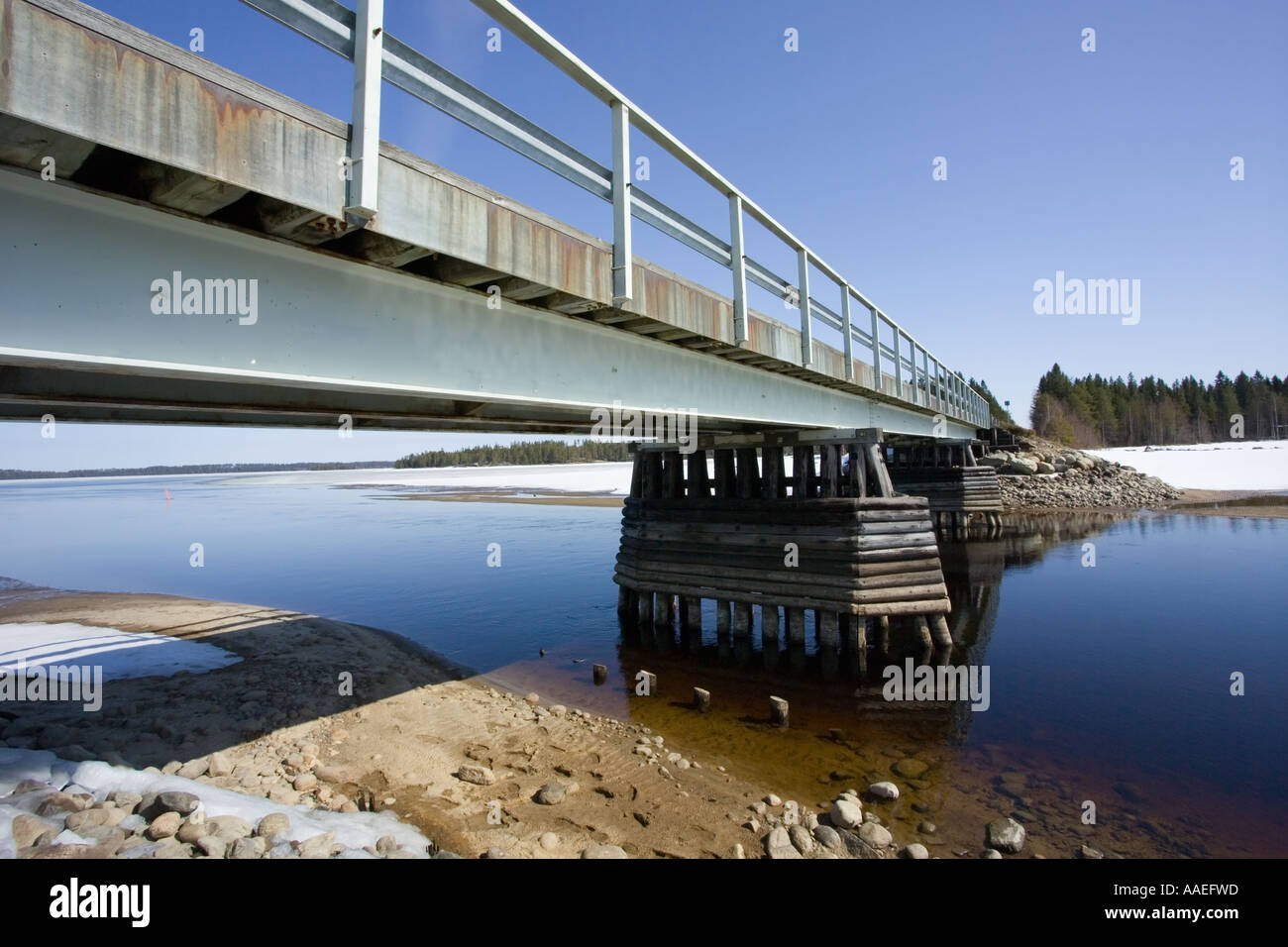 small rural bridge Stock Photo - Alamy