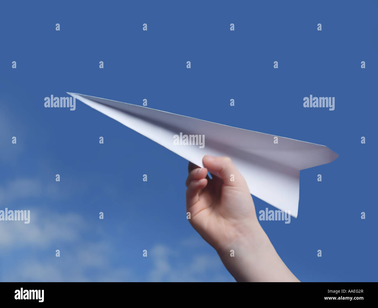 throwing a paper plane Stock Photo - Alamy