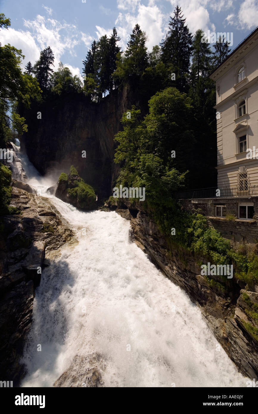 Gastein Waterfall 341 m Bad Gastein Gastein Valley Salzburg Austria ...