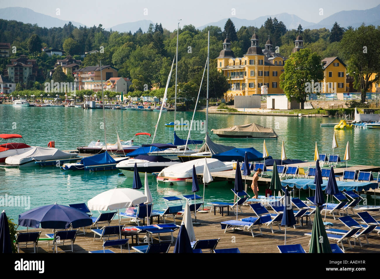 Worthersee Hotel Schloss Velden Velden Carinthia Austria Stock Photo - Alamy