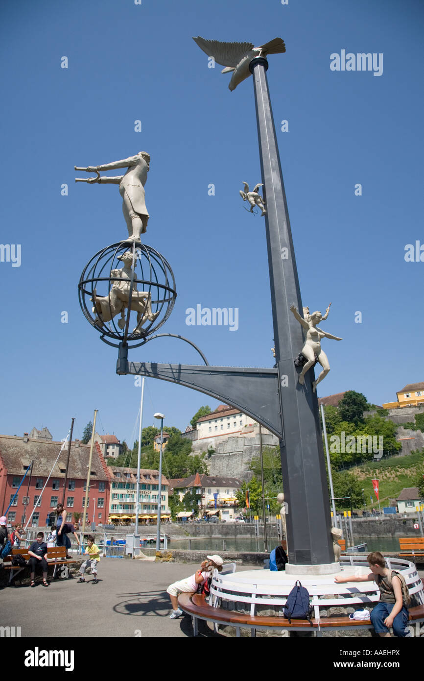 Sculpture Waterfront, Meersburg, Germany Stock Photo - Alamy