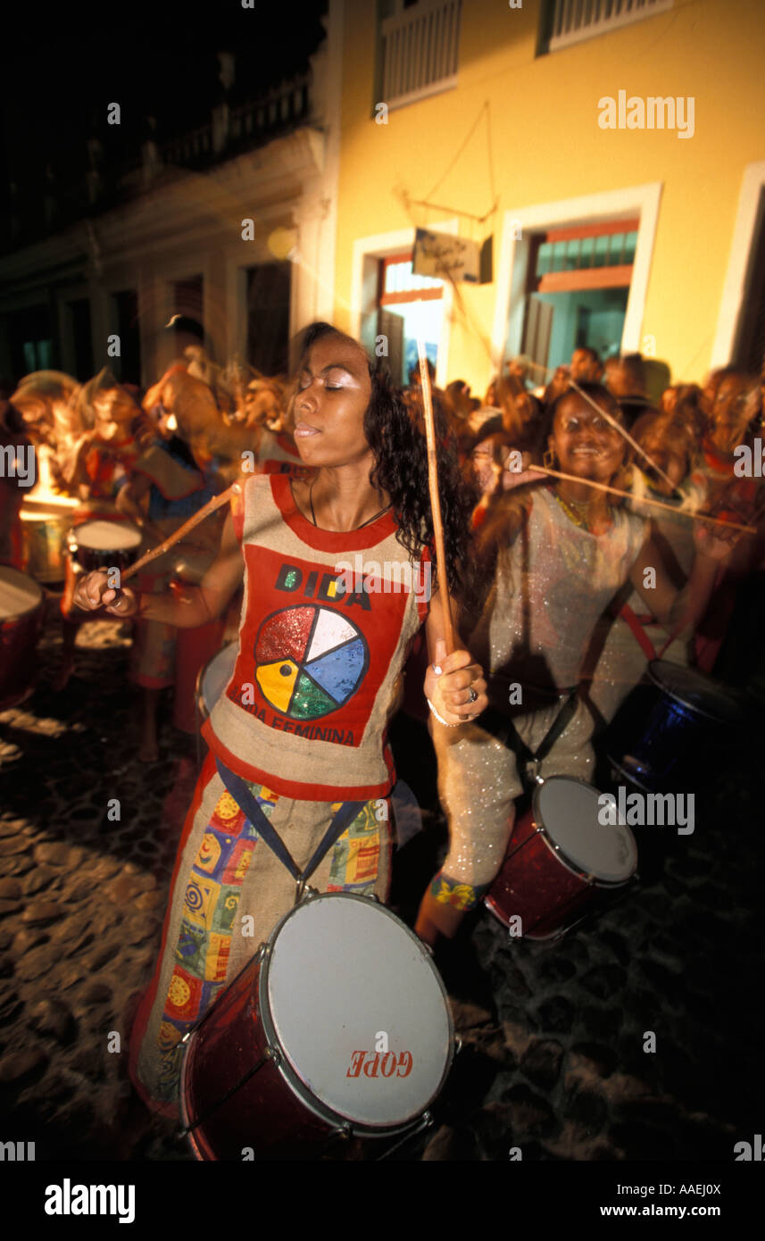 Carnival Samba Musician Salvador de Bahia Bloco Dida Brazil Stock Photo ...