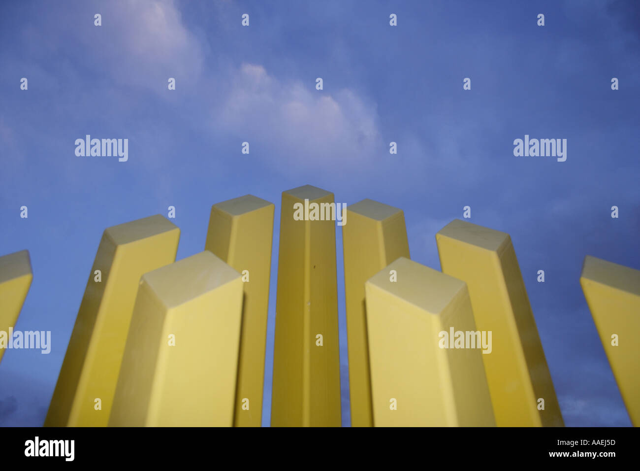 COLOURED POLES BAPD2000 Stock Photo - Alamy