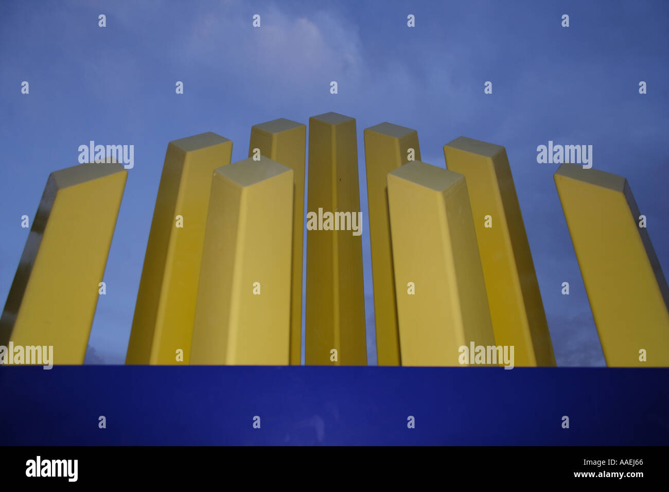 COLOURED POLES BAPD2004 Stock Photo - Alamy