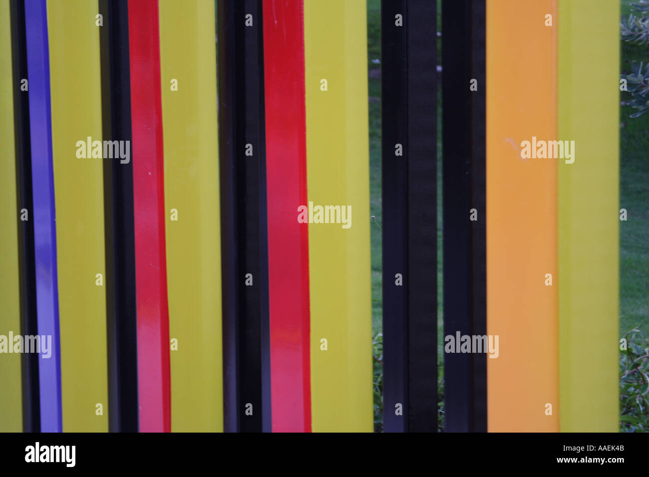 COLOURED POLES BAPD1974 Stock Photo - Alamy