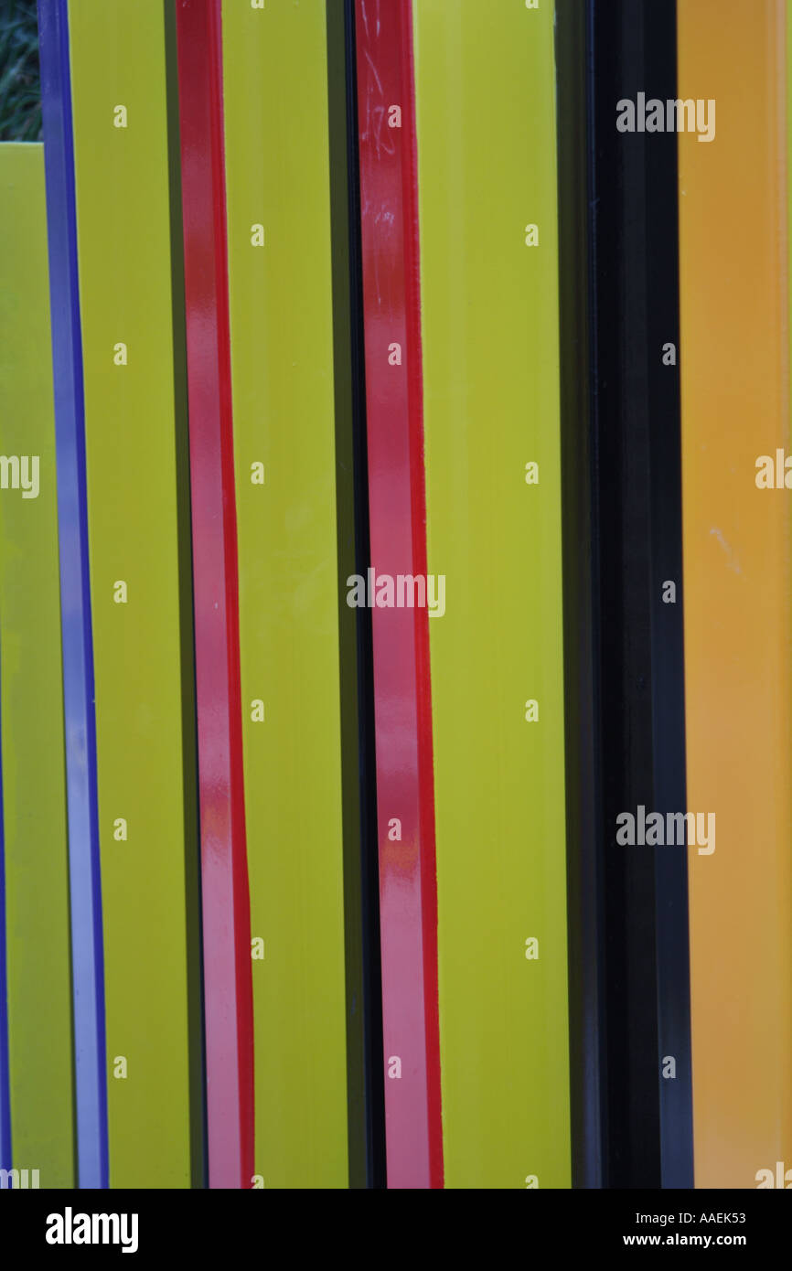 COLOURED POLES BAPD1977 Stock Photo - Alamy
