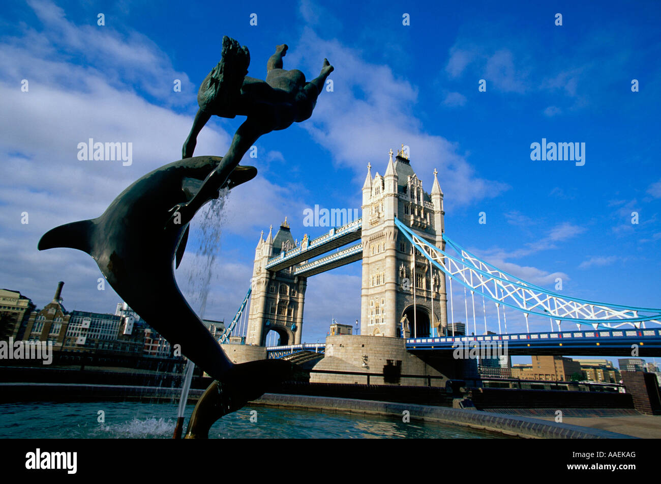 Dolphin mermaid tower bridge london hi-res stock photography and images ...