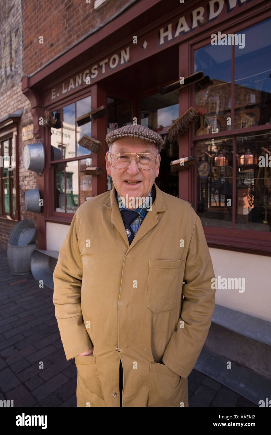 UK England West Midlands Dudley Black Country Museum Ironmonger outside ...