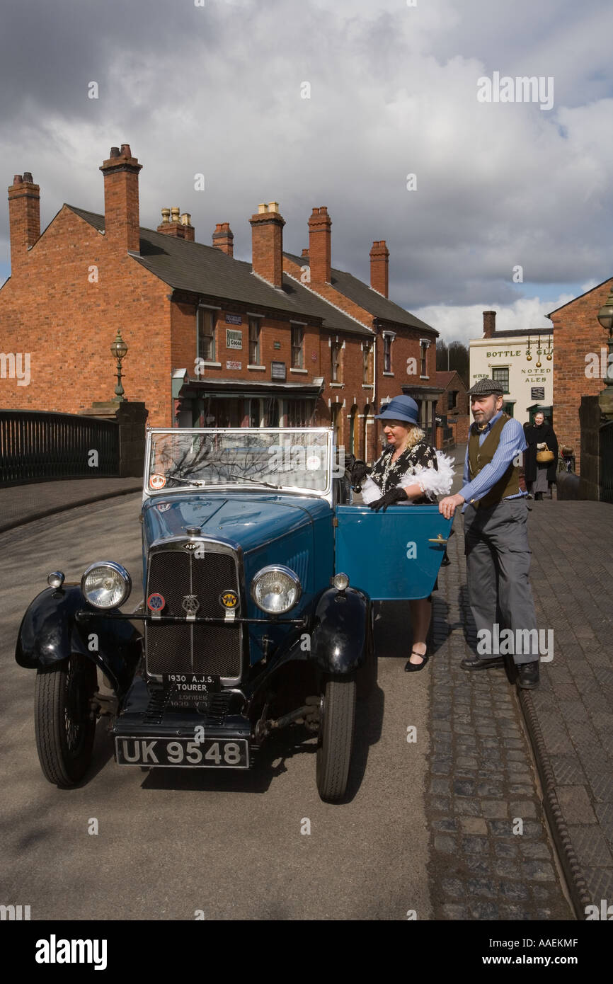 UK England West Midlands Dudley Black Country Museum 1930s AJS touring ...