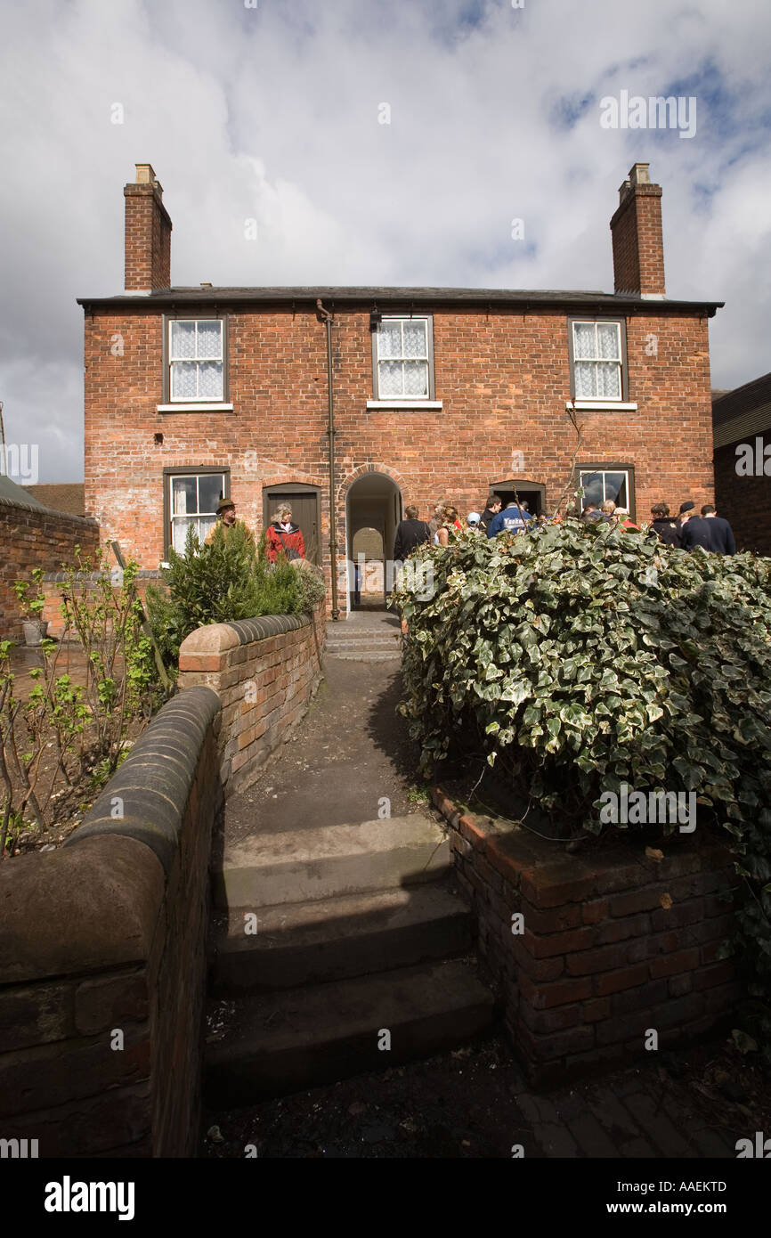 UK England West Midlands Dudley Black Country Museum yard of back to ...