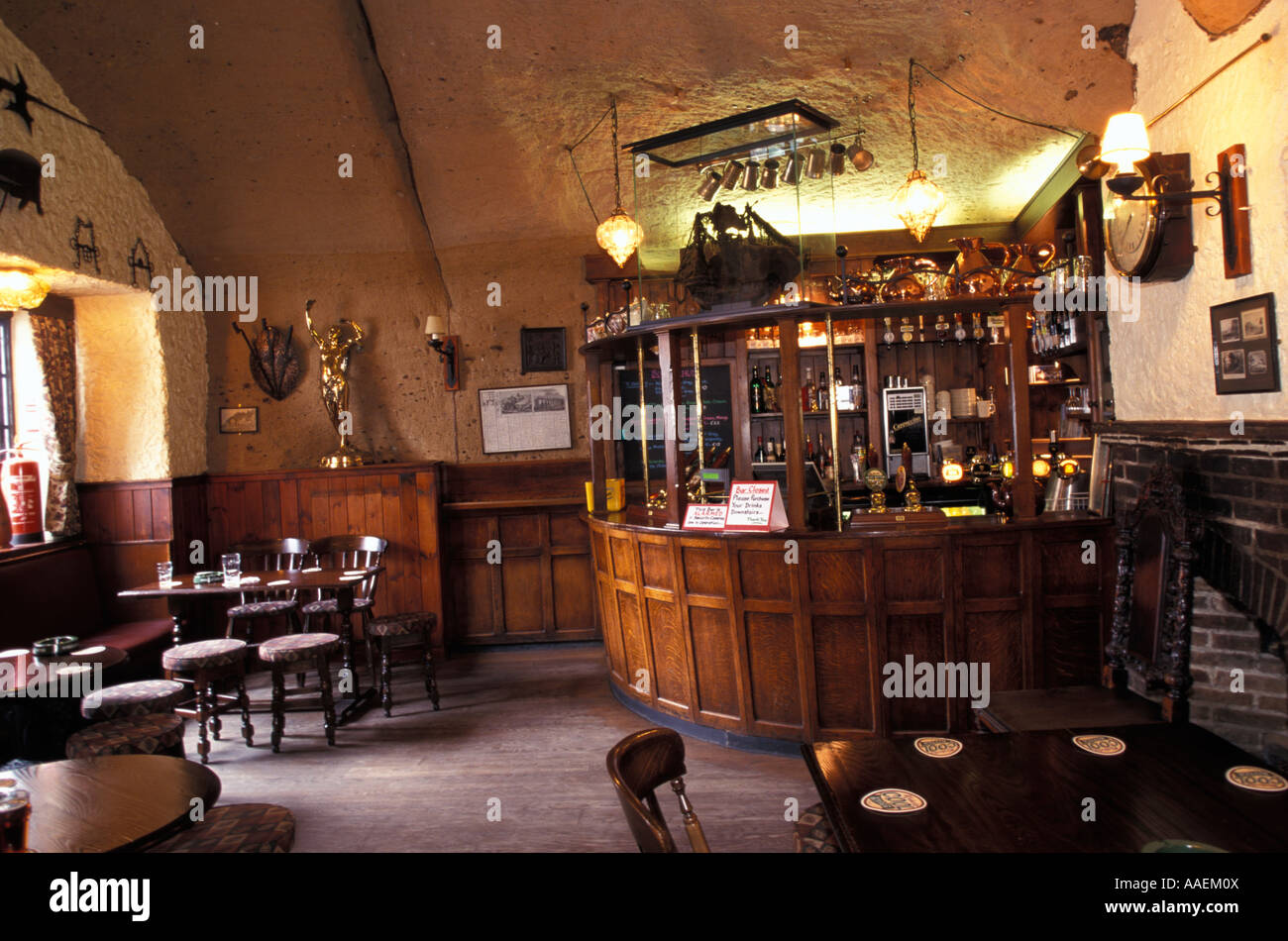 Inside the pub Trip to Jerusalem Nottingham Nottinghamshire England ...