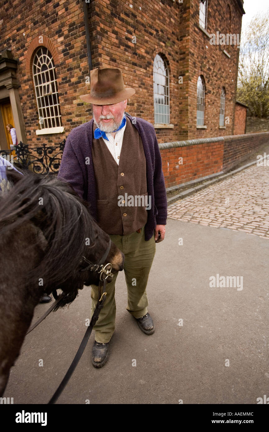 UK England West Midlands Dudley Black Country Museum Bob Dale and pony ...