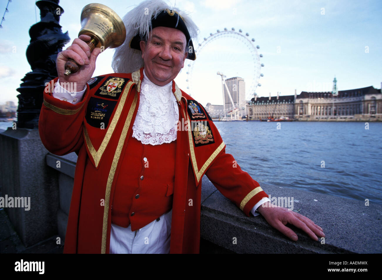 Peter Moore London s Town Crier London Eye and County Hall in ...