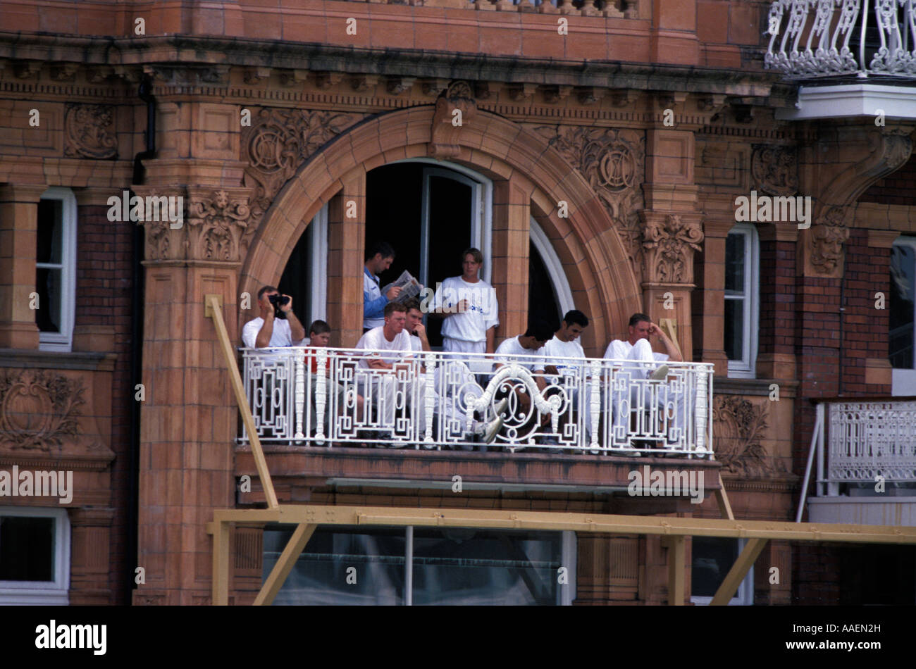 Man on balcony england hi-res stock photography and images - Alamy