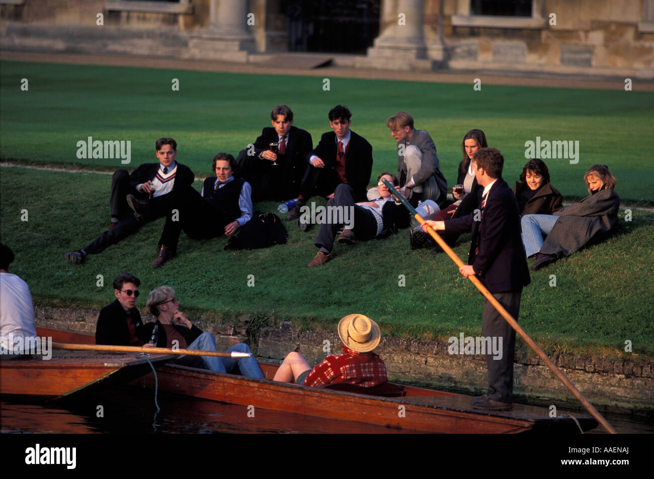 Person sitting in punt hi-res stock photography and images - Alamy
