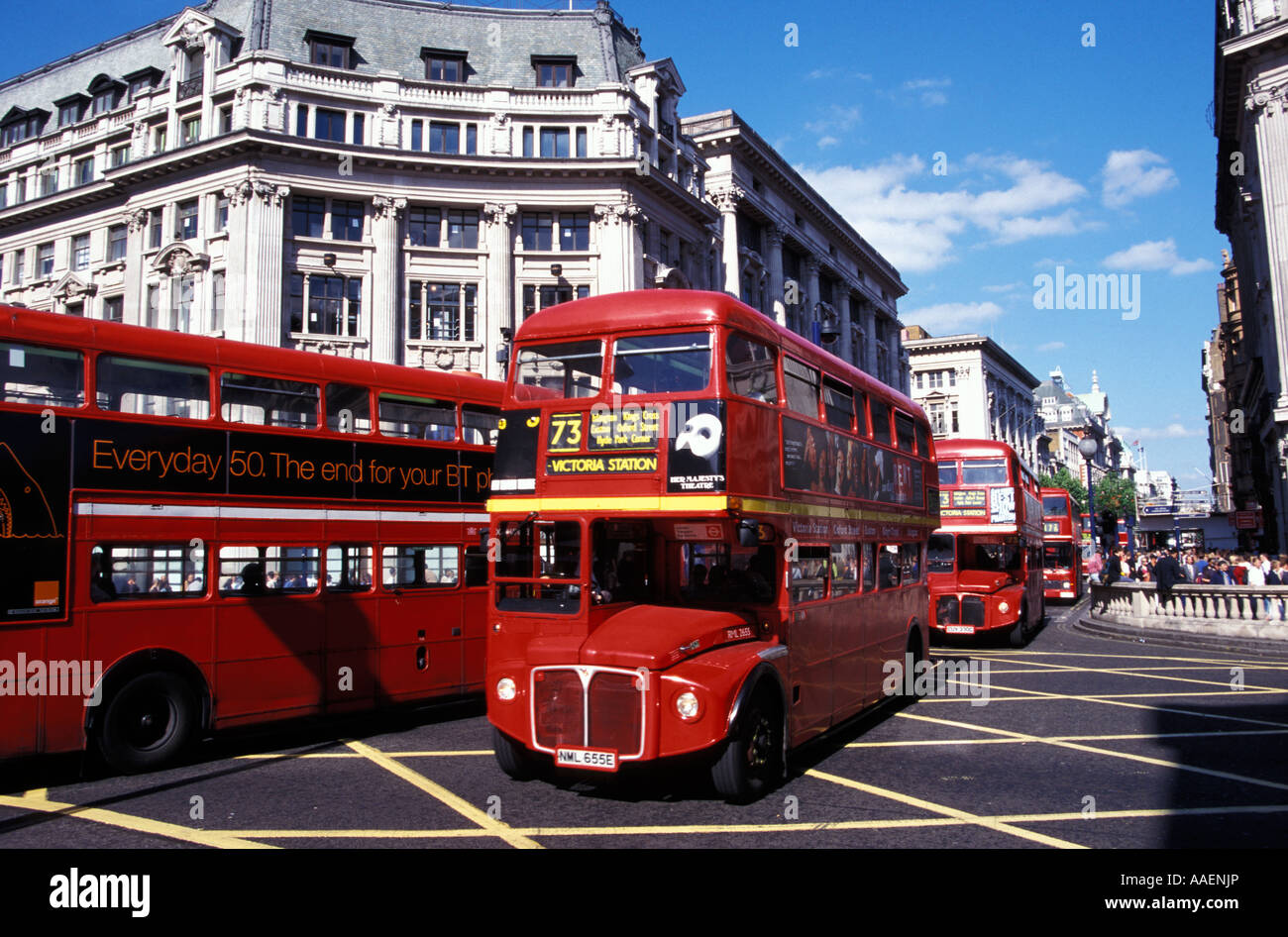 Double decker bus Oxford Street London London England United Kingdom ...