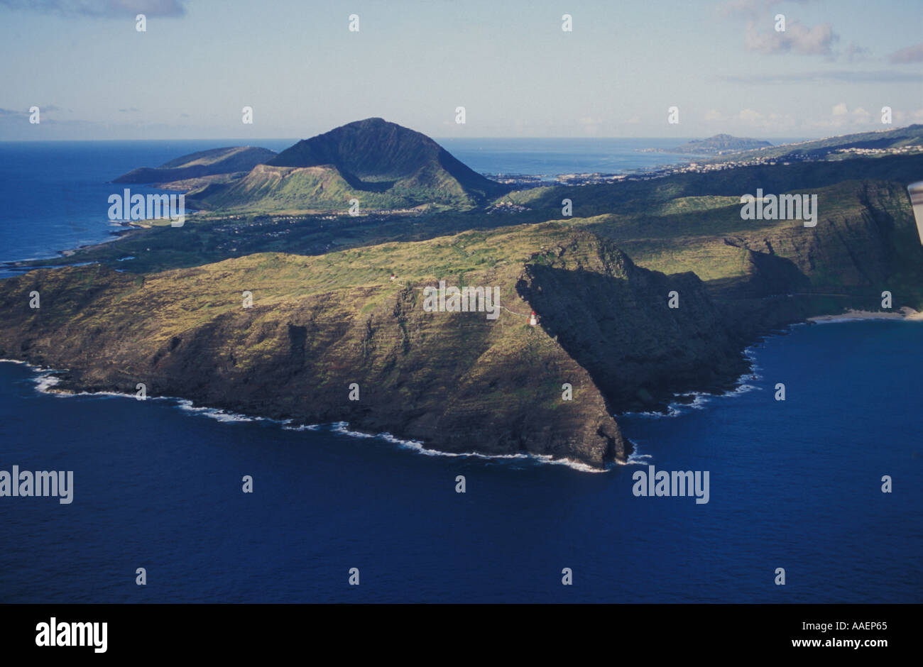 Makapu u Point Koko Crater in background Oahu Hawaii Stock Photo - Alamy