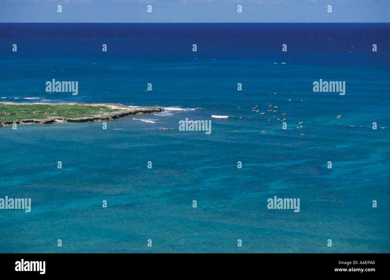 Flat Island in Kailua Bay Oahu Hawaii Stock Photo - Alamy