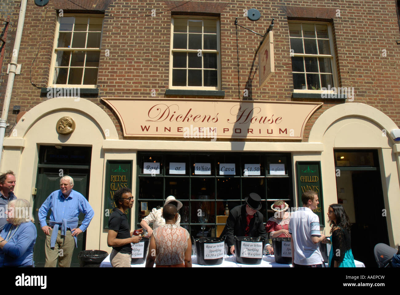 Dickens House Wine Emporium Rochester Kent Stock Photo - Alamy