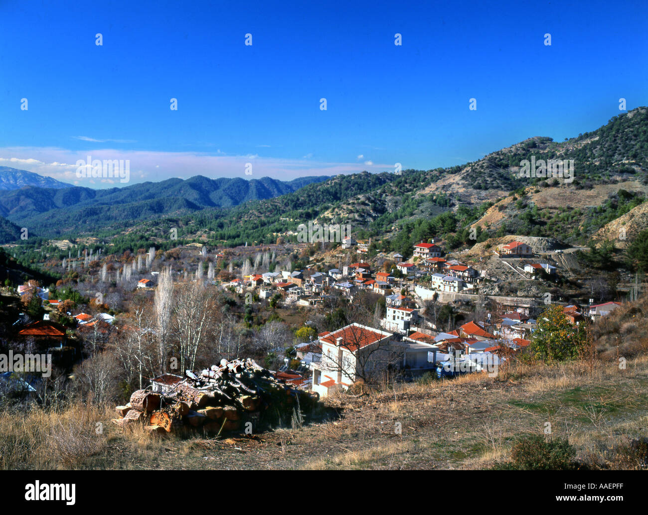 Village of Phini Cyprus Stock Photo - Alamy