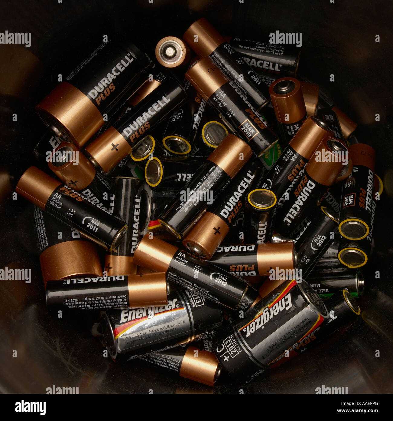 Pile of high performance batteries Stock Photo - Alamy
